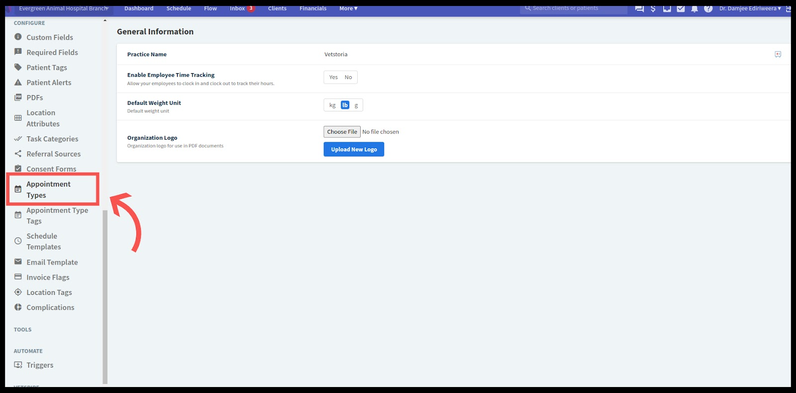 How to Create an Online Appointment Type in Vetspire – Online Booking