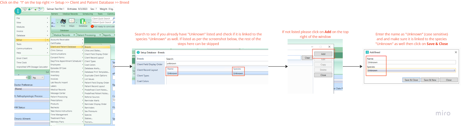 Creating an "Unknown" species, breed and coat color on your Impromed ...