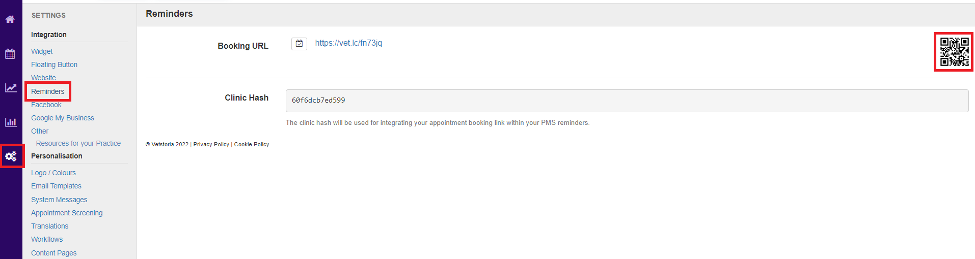 How do I use a QR code on my printed reminders? – Online Booking