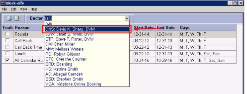 How do I find block-offs which have been setup on AVImark? – Online Booking