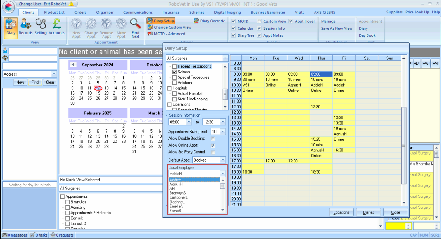 Robovet Multi-Vet Setup – Online Booking