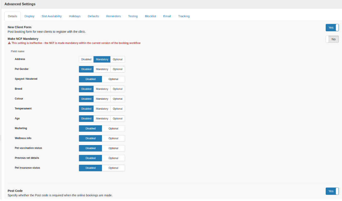 Populating 'Address' fields in Merlin V3 – Online Booking